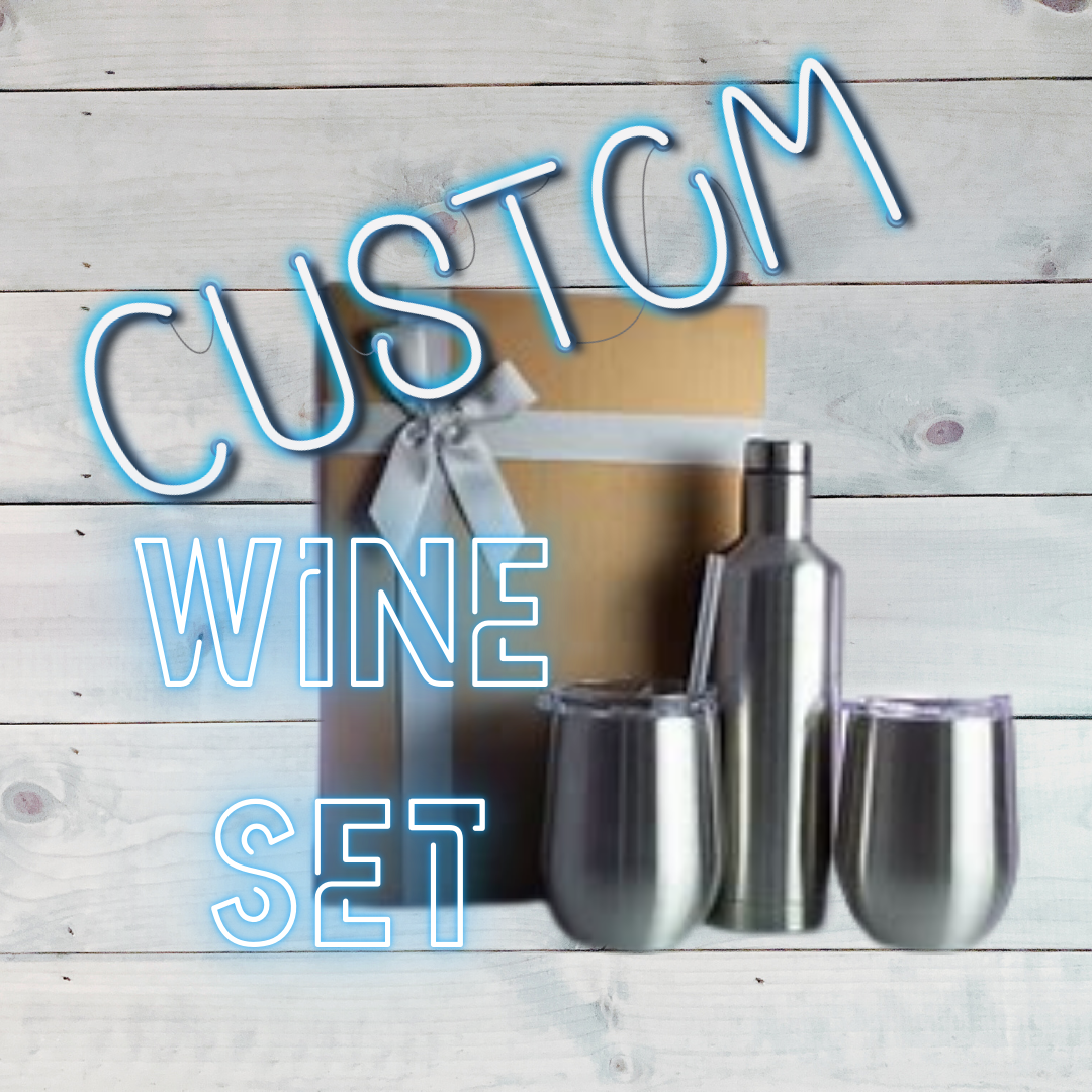 Custom Wine Set – Rustic Gurlz Designs
